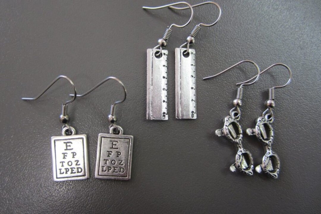 Optician Earrings, Eye Doctor Earrings, Optical Earrings, Dispensing ...