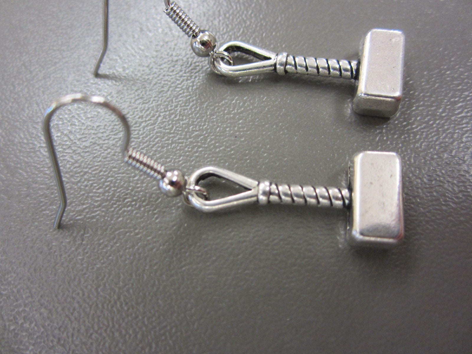 Thor's Hammer Earrings Mjolnir Earrings Thor Earrings | Etsy