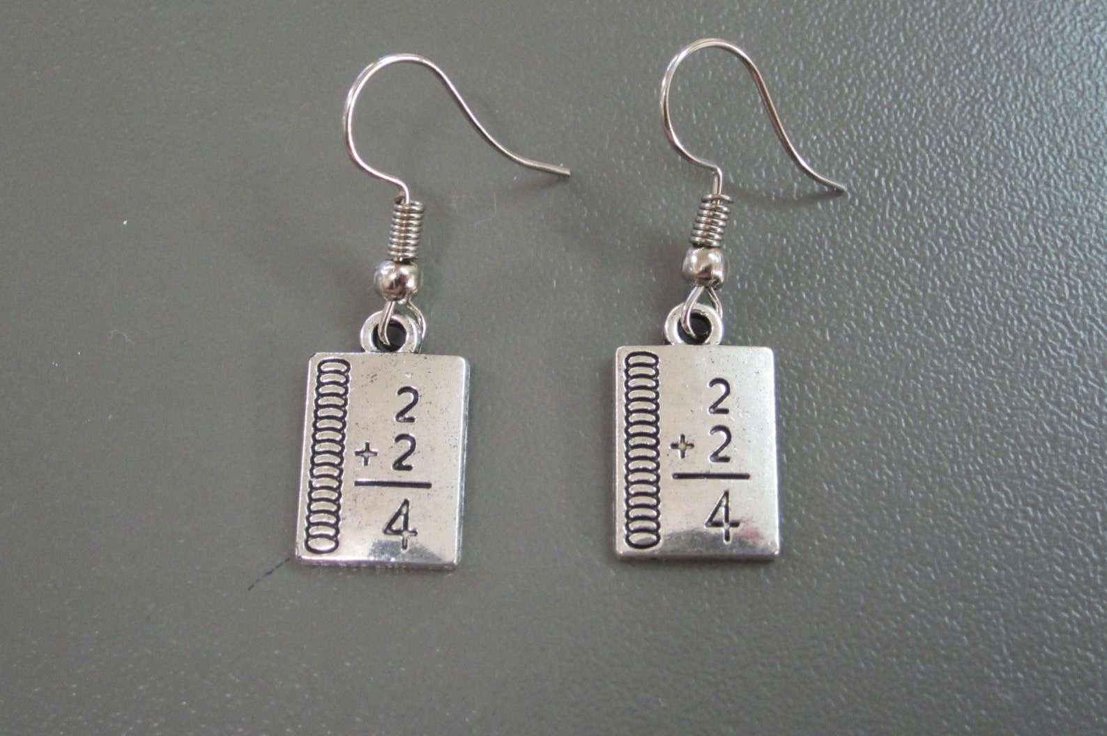 Math Earrings Maths Earrings Sum Earrings Maths Book - Etsy