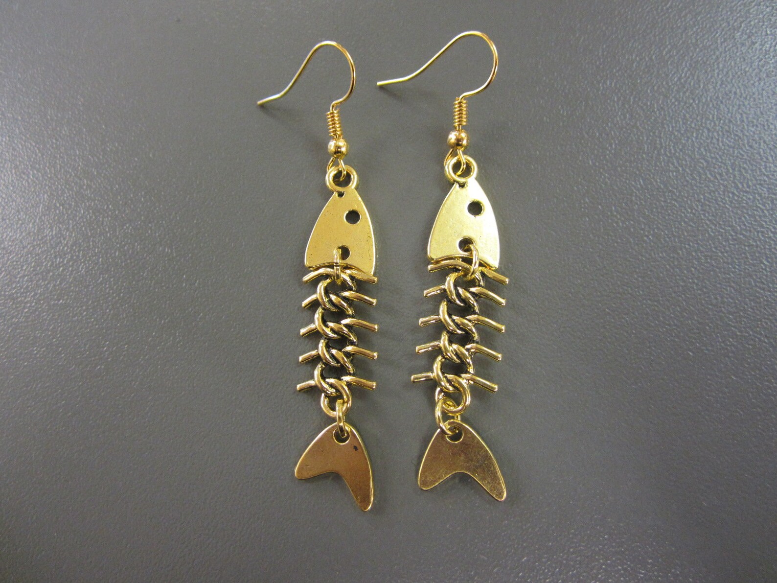 Fish Bone Earrings, Fish Earrings, Skeleton Earrings, Fish Skeleton ...