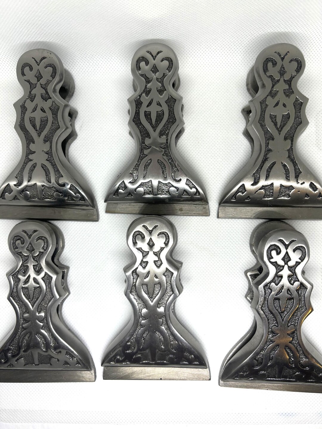 6 Decorative Cast Iron Spring Clip Desk Paper Weight Paper Clip Wall ...