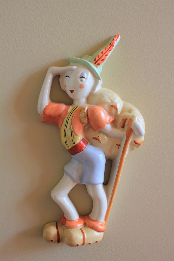 Crown Devon Wall Plaque countries of the World Swiss Hiker - Etsy