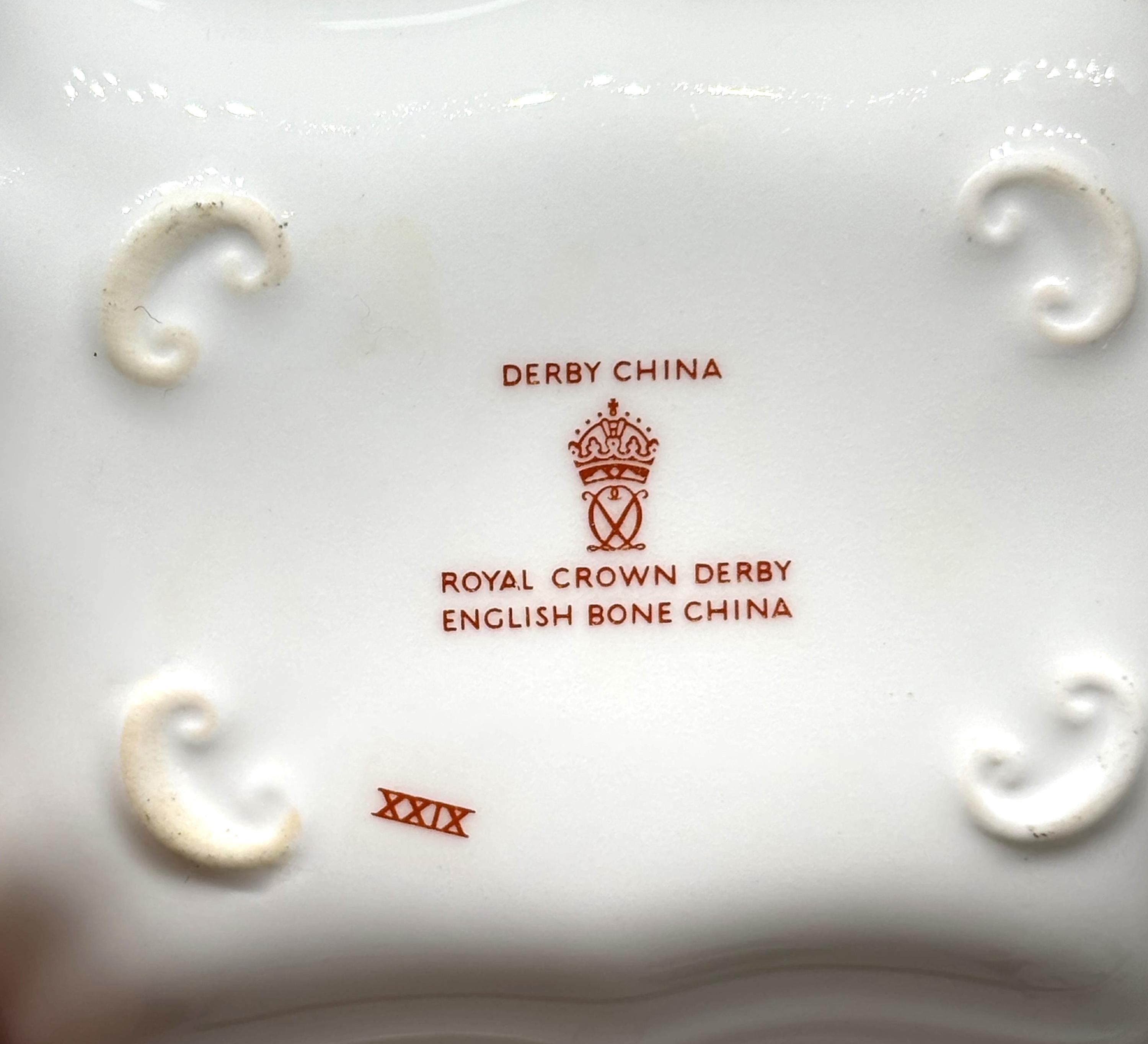 Vintage Royal Crown Derby Bone China Lot in Red Floral - Etsy