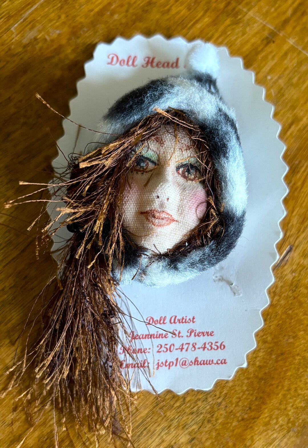 Jeannine St. Pierre (doll Artist) Handmade Brooch Beautiful Long Haired ...