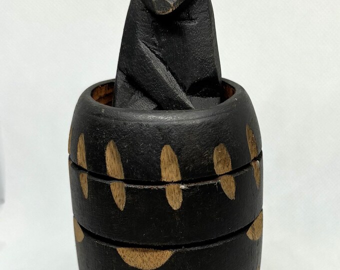 Carved Wood Fertility God Phallic Altar Statue Ancient Egyptian Man in ...
