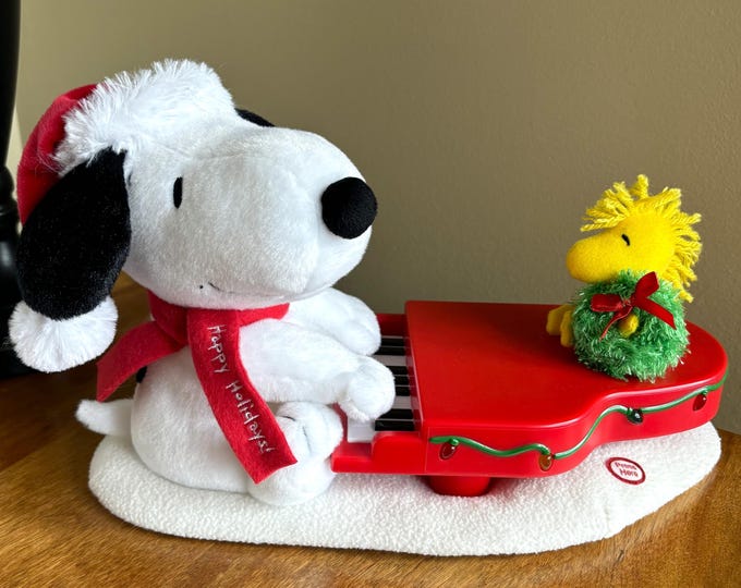 Hallmark Swingin' With Snoopy and Woodstock Musical Animated Plush ...