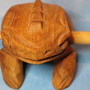 6 Inch Frog Guiro Rasp Musical Instrument Wood Frog Noise Maker - Etsy