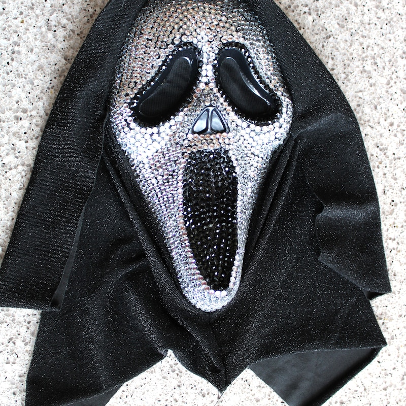 Bedazzled Scream Mask - Etsy