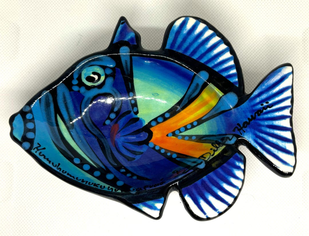 BEN DILLER Reef Trigger Fish Bowl (humuhumunukunukuapua'a) Multi Color ...