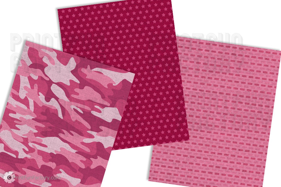 Camo Digital Paper Pink Military Army Camouflage Pattern - Etsy
