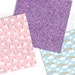 Unicorn Digital Paper - Unicorn Rainbow Glitter Background Paper - 12 ...