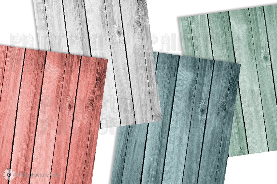Wood Digital Paper - Color Wood Teal Coral White Wood Background - 12 ...