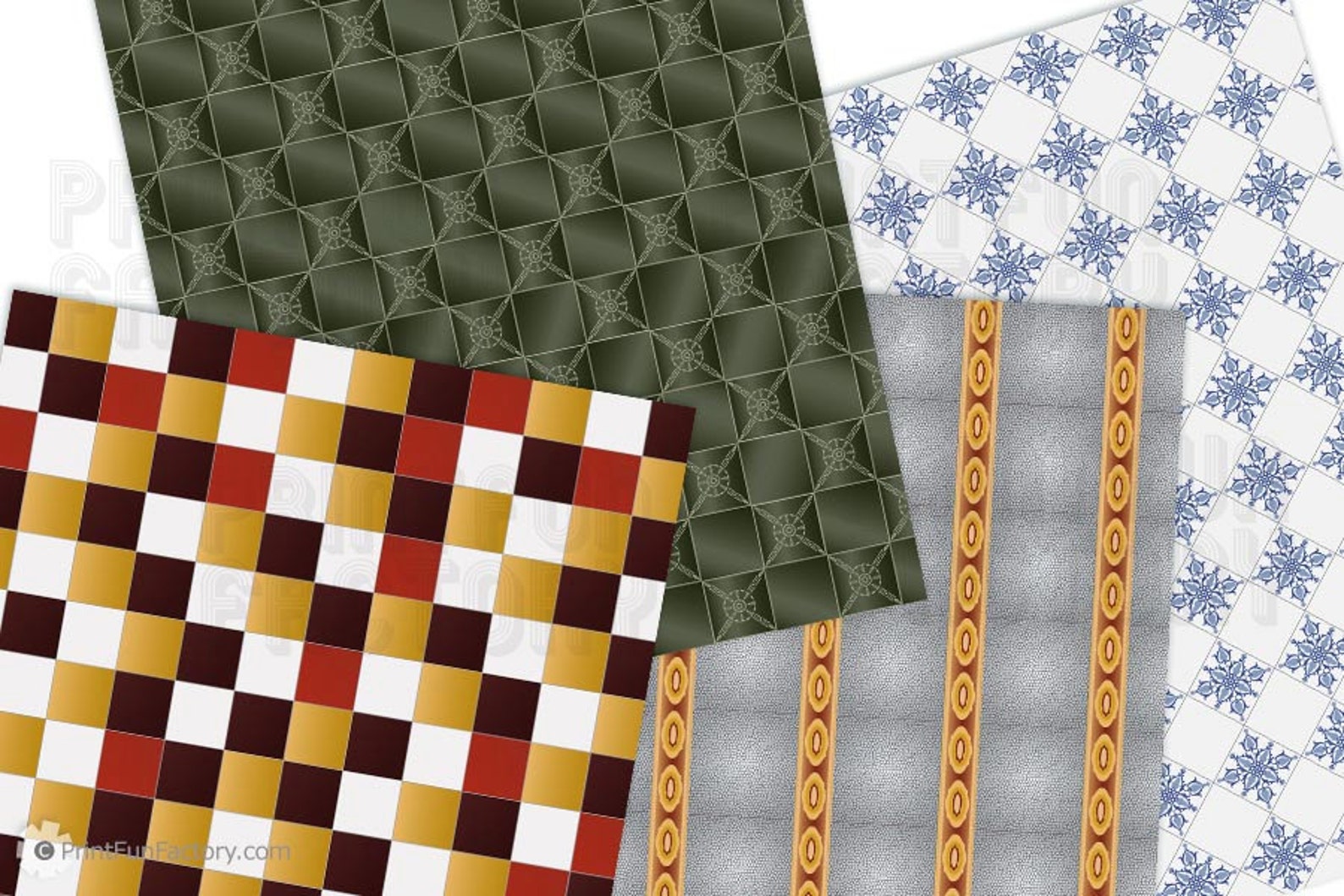 Holland Digital Paper Tiles of Amsterdam Scrapbook - Etsy