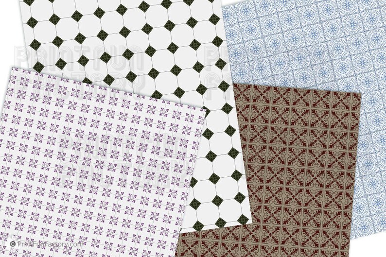 Dutch Digital Paper Tiles of Amsterdam Scrapbook Backgrounds - Etsy