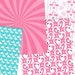 Flamingo Digital Paper - Flamingo Aqua & Pink Background Paper - 12 ...