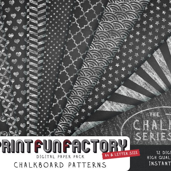 Chalkboard Pattern - Etsy