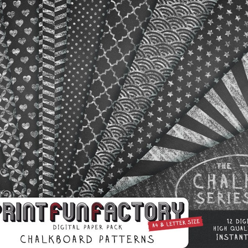Chalkboard Pattern - Etsy