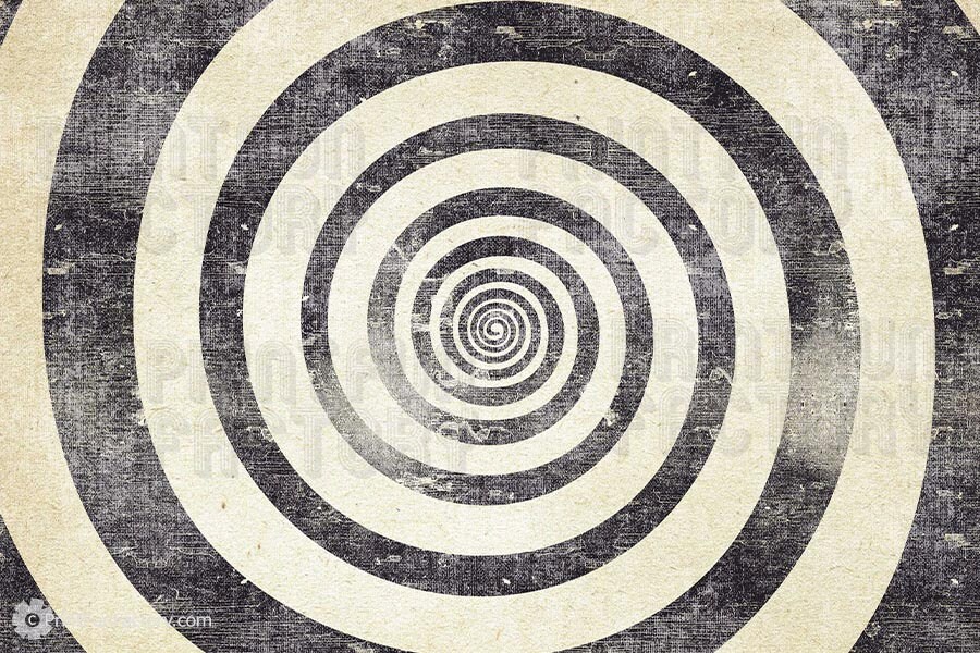 Spiral Digital Paper - Vintage Spiral Distressed Scrapbook Paper - 12 ...