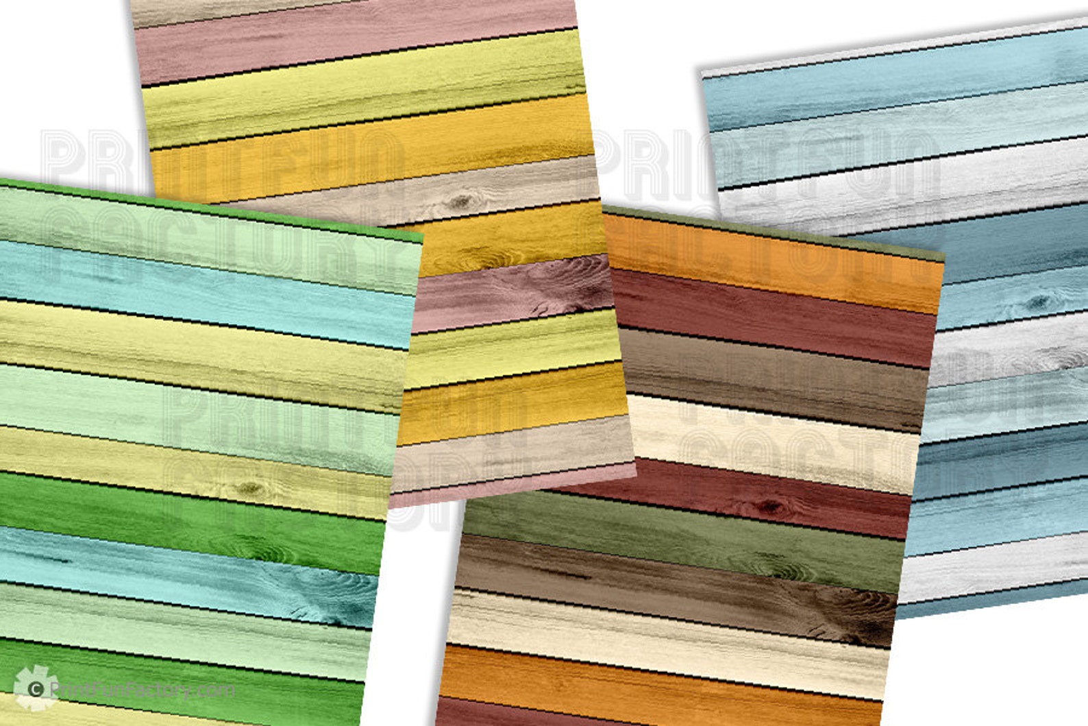 Wood Digital Paper Seasons Spring Summer Autumn Winter - Etsy