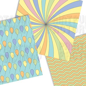 Graduation Digital Paper - Pastel Graduation School Party - 12 Digital ...