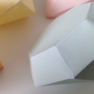 Paper Diamonds Paper Craft - Pastel D.I.Y. 3D Folding Paper Diamonds 2 ...