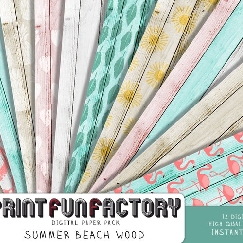 Blue Flamingo 12 Digital Paper Pack INSTANT DOWNLOAD - Etsy