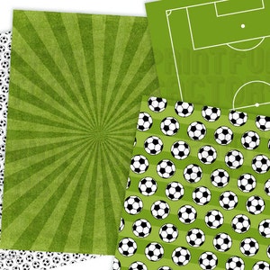 Soccer Digital Paper - Grass Paper Sports World Cup Background - 12 ...