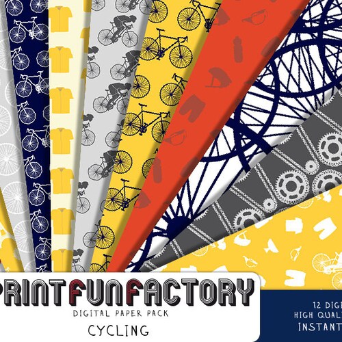 Cycling Digital Paper Sports Digital Background Bicycle - Etsy