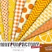 Oranges Digital Paper - Fruit Background Sunny Orange Dots Patterns ...