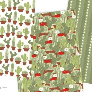 Cactus Digital Paper - Cacti Paper Cactuses Background Nature Plant ...
