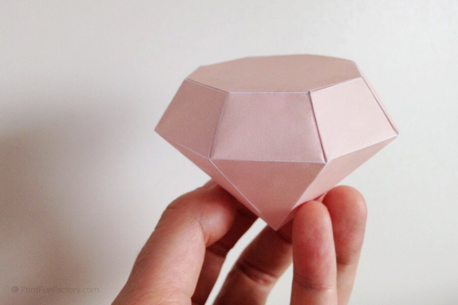 Paper Diamonds Paper Craft - Pastel D.I.Y. 3D Folding Paper Diamonds 2 ...