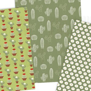 Cactus Digital Paper - Cacti Paper Cactuses Background Nature Plant ...