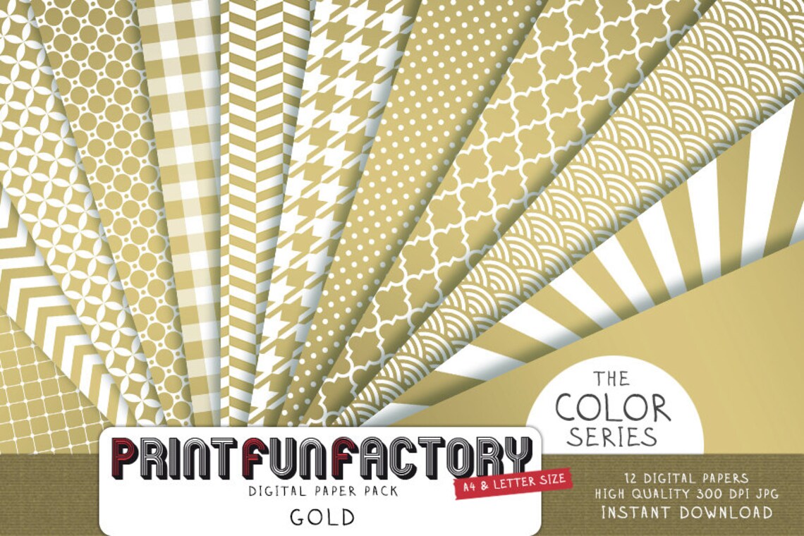 Gold Digital Paper Shiny Gold Pattern Background 12 - Etsy