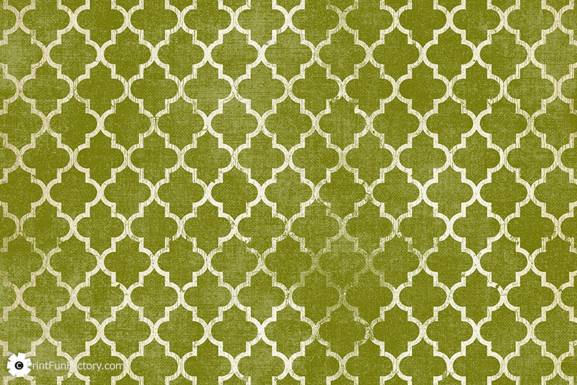 Quatrefoil Digital Paper - Vintage Distressed Moroccan Quatrefoil ...