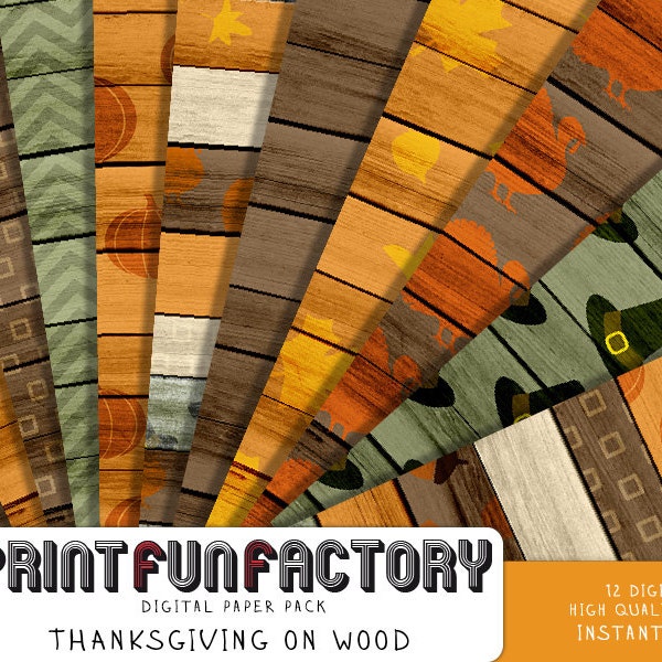 Wood Digital Paper - Etsy