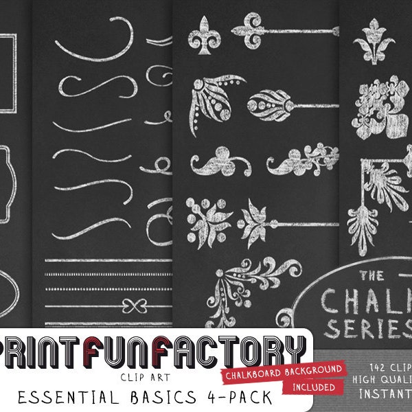 Chalk Clip Art - Etsy