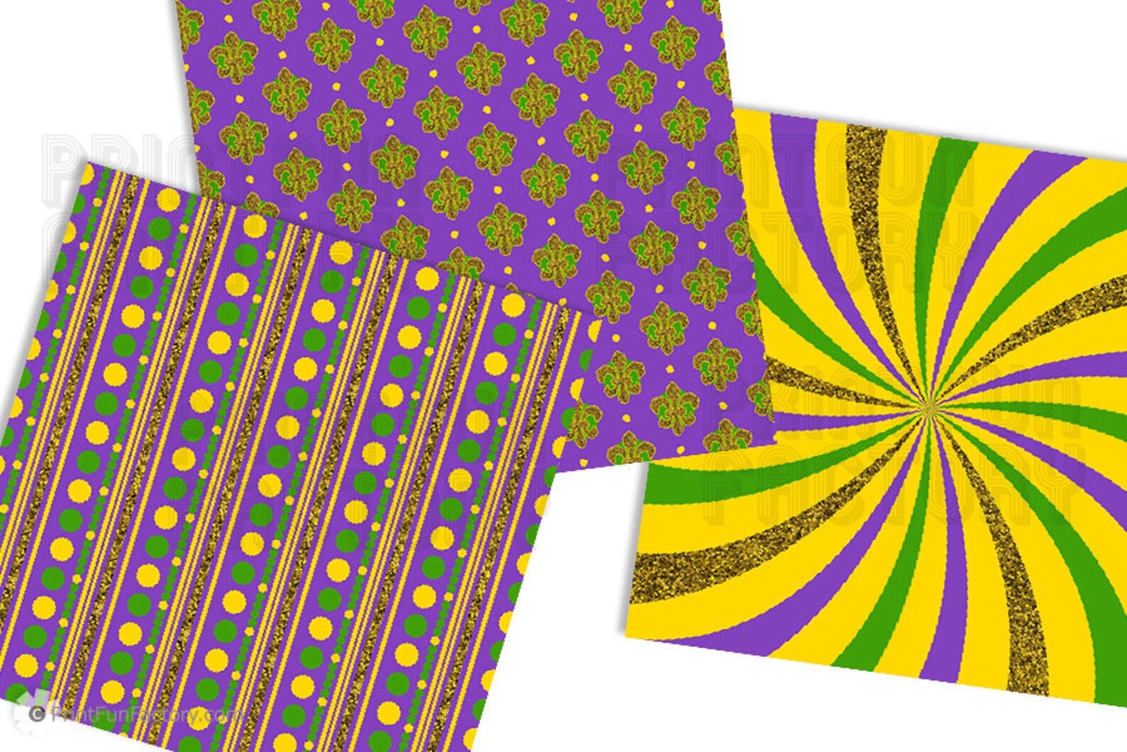 Mardi Gras Digital Paper Carnival Mardi Gras Background - Etsy