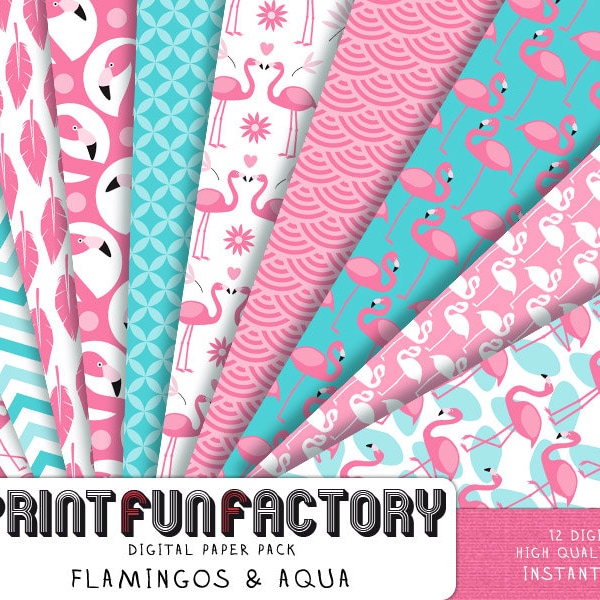 Flamingo Print - Etsy