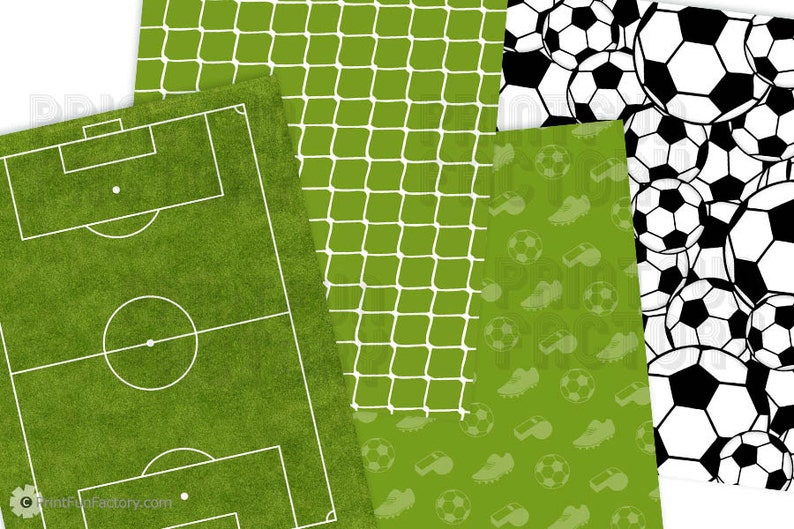 Soccer digital paper grass paper sports world cup background | Etsy