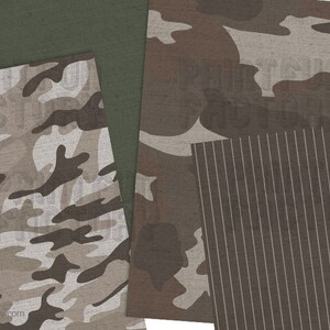 Military Linen Digital Paper - Army Camouflage Pattern Fabric - 12 ...