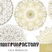 Mandala Digital Clip Art - Gold & Glitter Mandalas - INSTANT DOWNLOAD ...