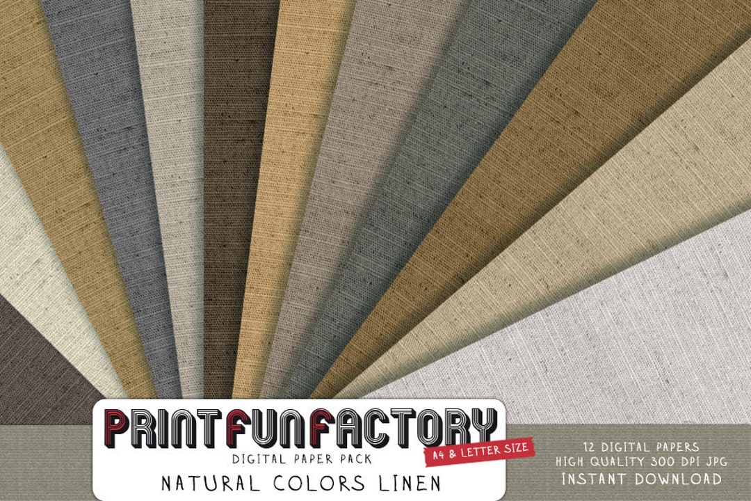 Linen Digital Paper - Nature Colors Linen Fabric Background - 12 ...
