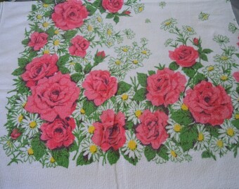 Pink Oblong Tablecloth - Etsy
