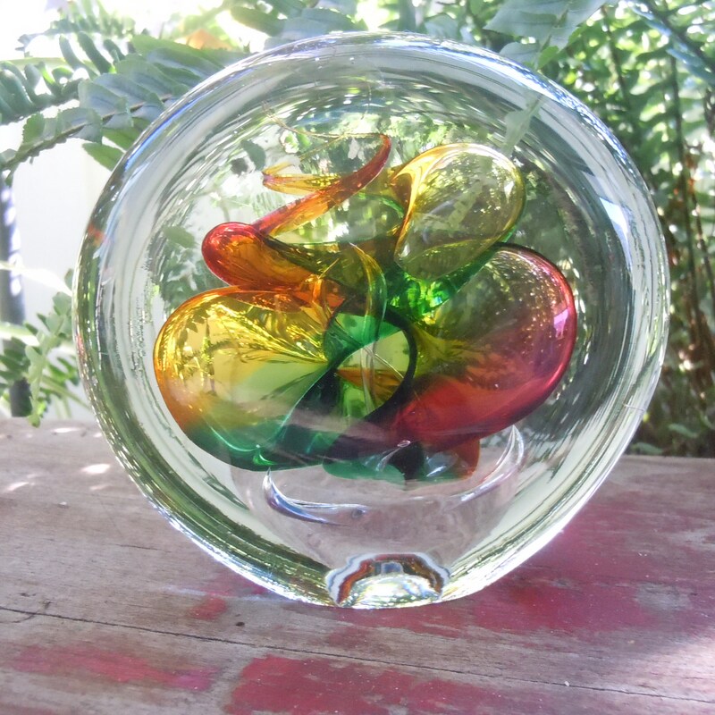 Glass Paperweight - Etsy