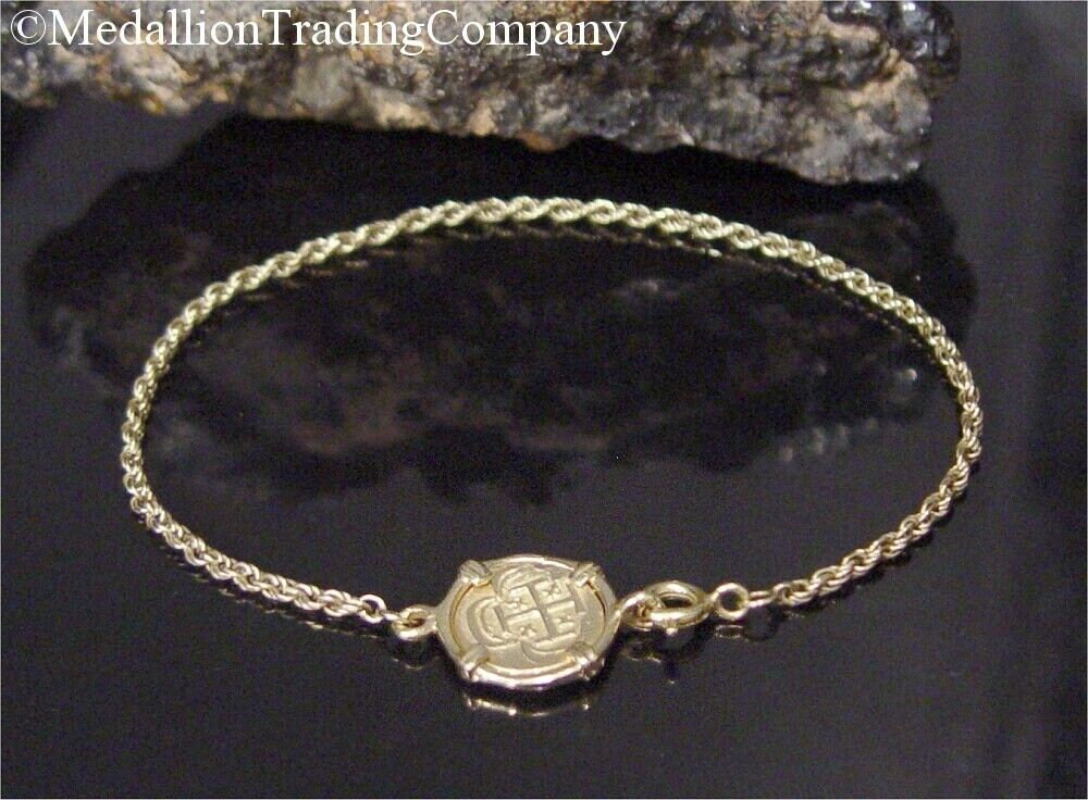 14k Yellow Gold Atocha Replica Shipwreck Pirate Coin Twist - Etsy