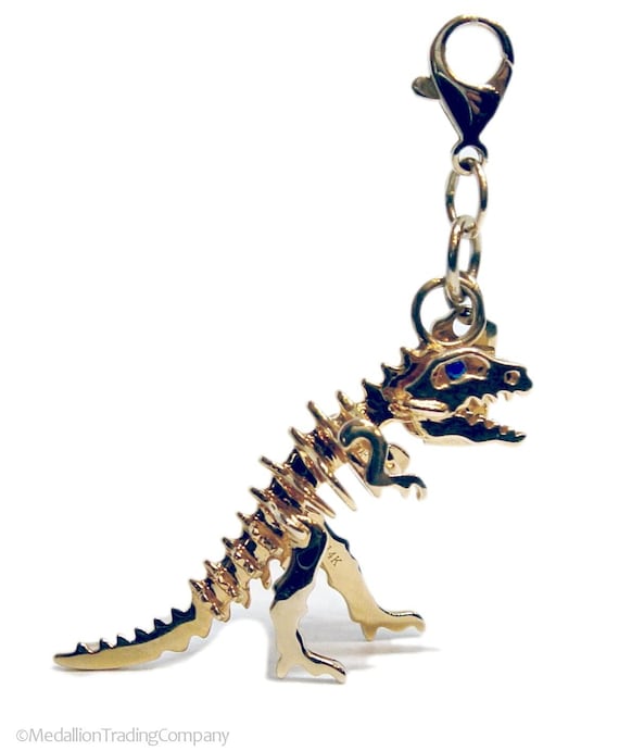 14k solid gold coach large rexy dinosaur charm limite… - Gem