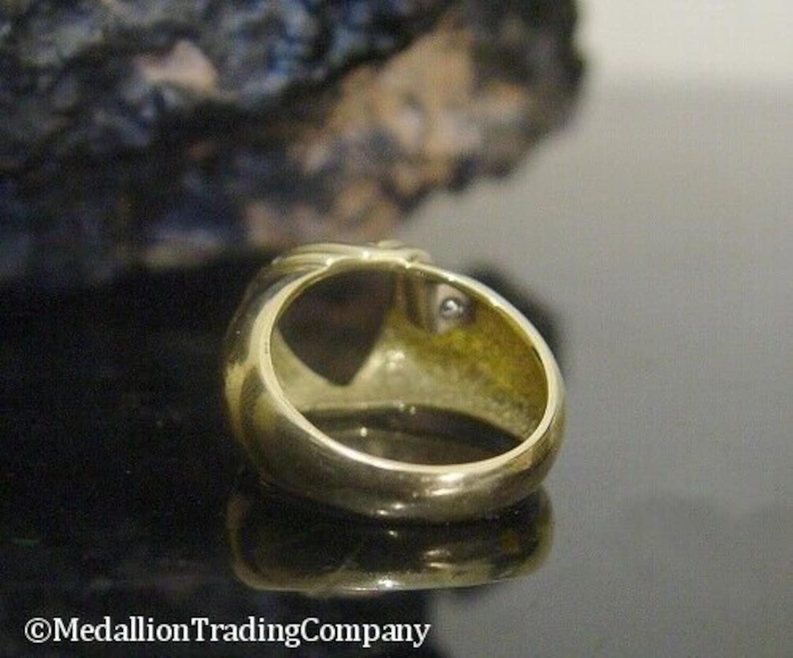 Vintage 18k Yellow Gold Interchangeable Ring + 10mm Orbis Spheres Size ...