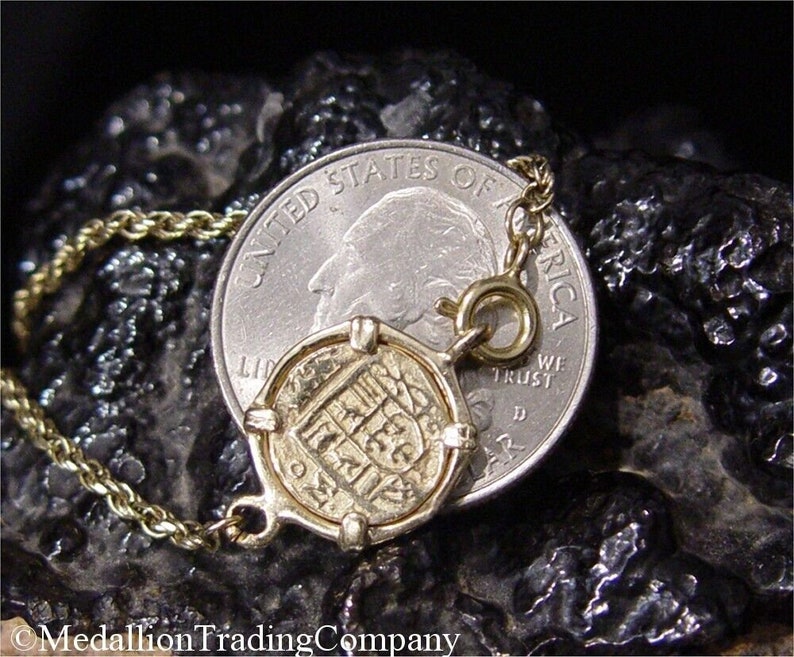 14k Yellow Gold Atocha Replica Shipwreck Pirate Coin Twist - Etsy