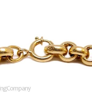 Bucherer 18k Yellow Gold 6mm Wide Rolo Belcher Layer Bracelet 9 Grams ...