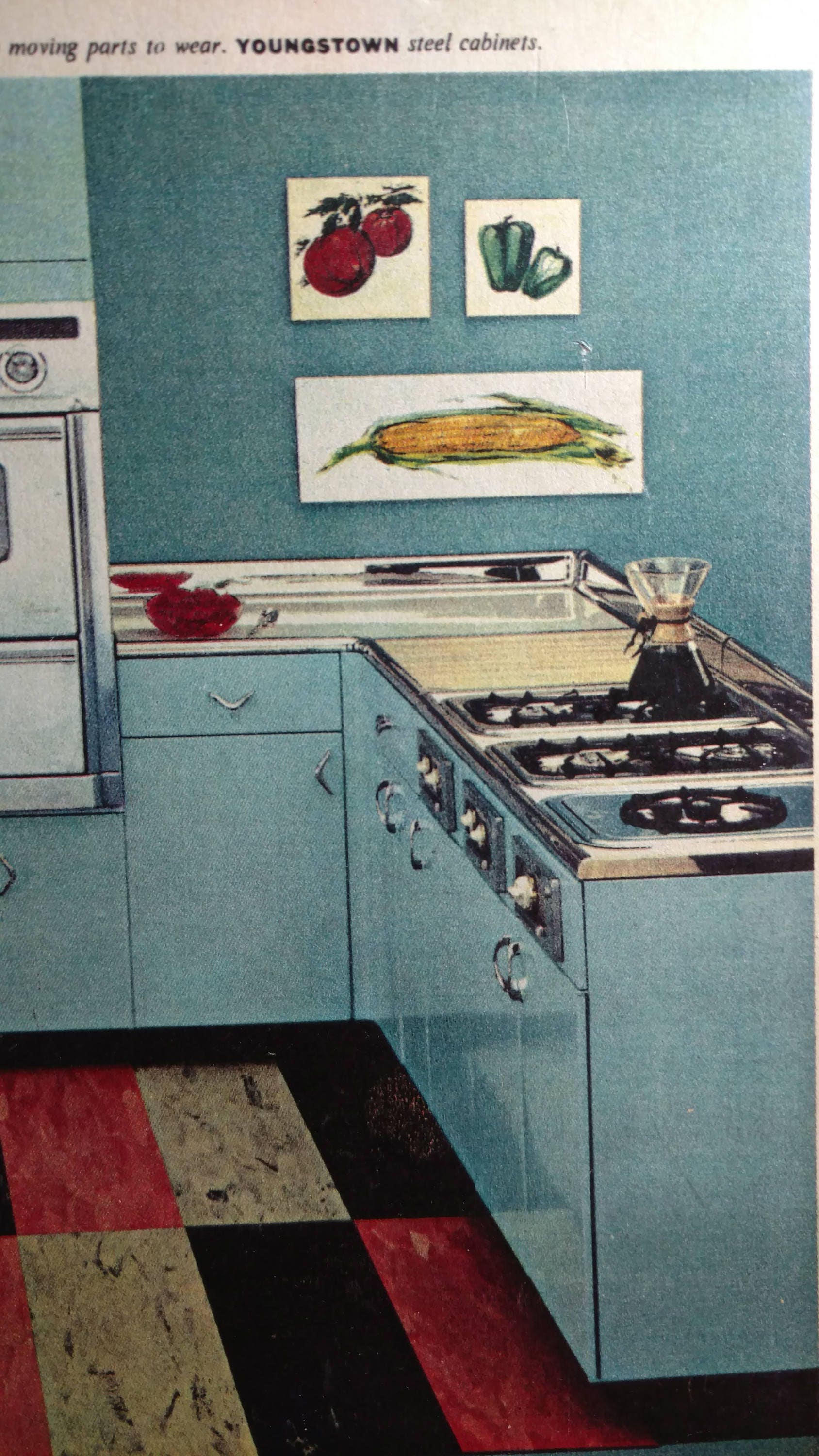 Natural Gas Advertising Poster Midcentury Kitchen 8 X 11 Inch Cardstock ...